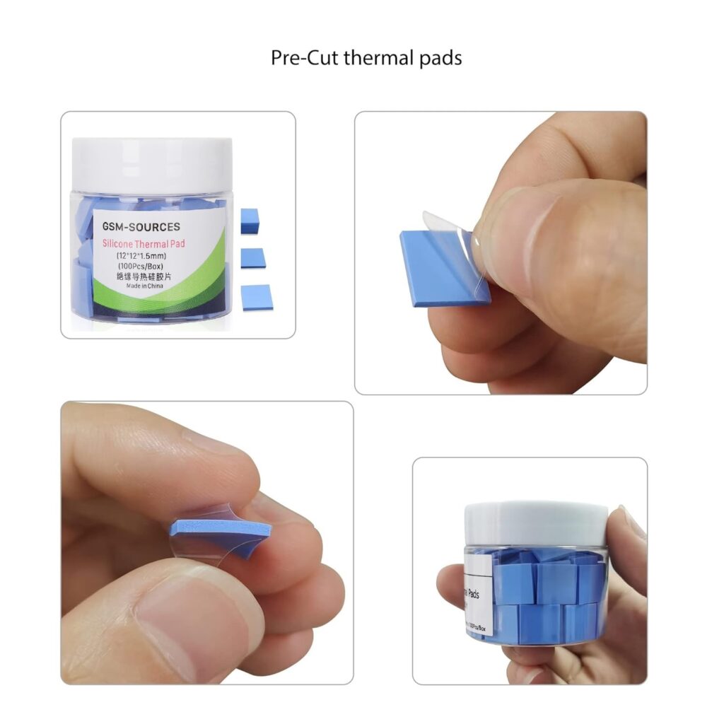 Gsm Sources Pre-Cut Thermal Silicone Pads 100Pcs/Box | Goods