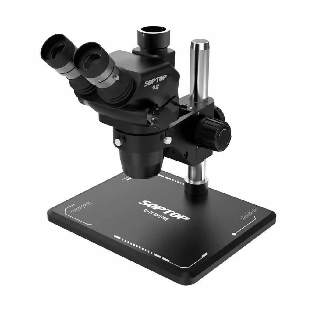 SOPTOP 9# HD Trinocular Stereo Continuous Zoom Microscope | Goods