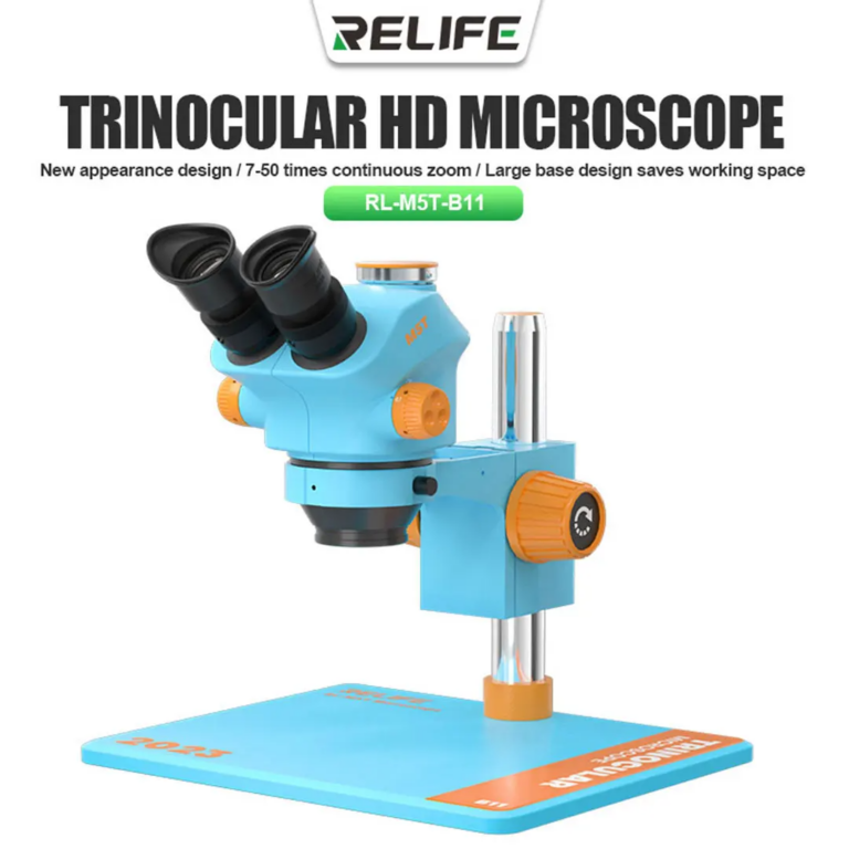 Relife RL-M5T-B11 7-50X HD Trinocular Zoom Stereo Microscope | Goods