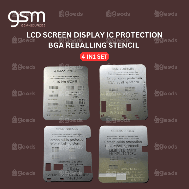 GSM LCD SCREEN DISPLAY IC PROTECTION BGA REBALLING STENCIL 4 IN1 SET ...