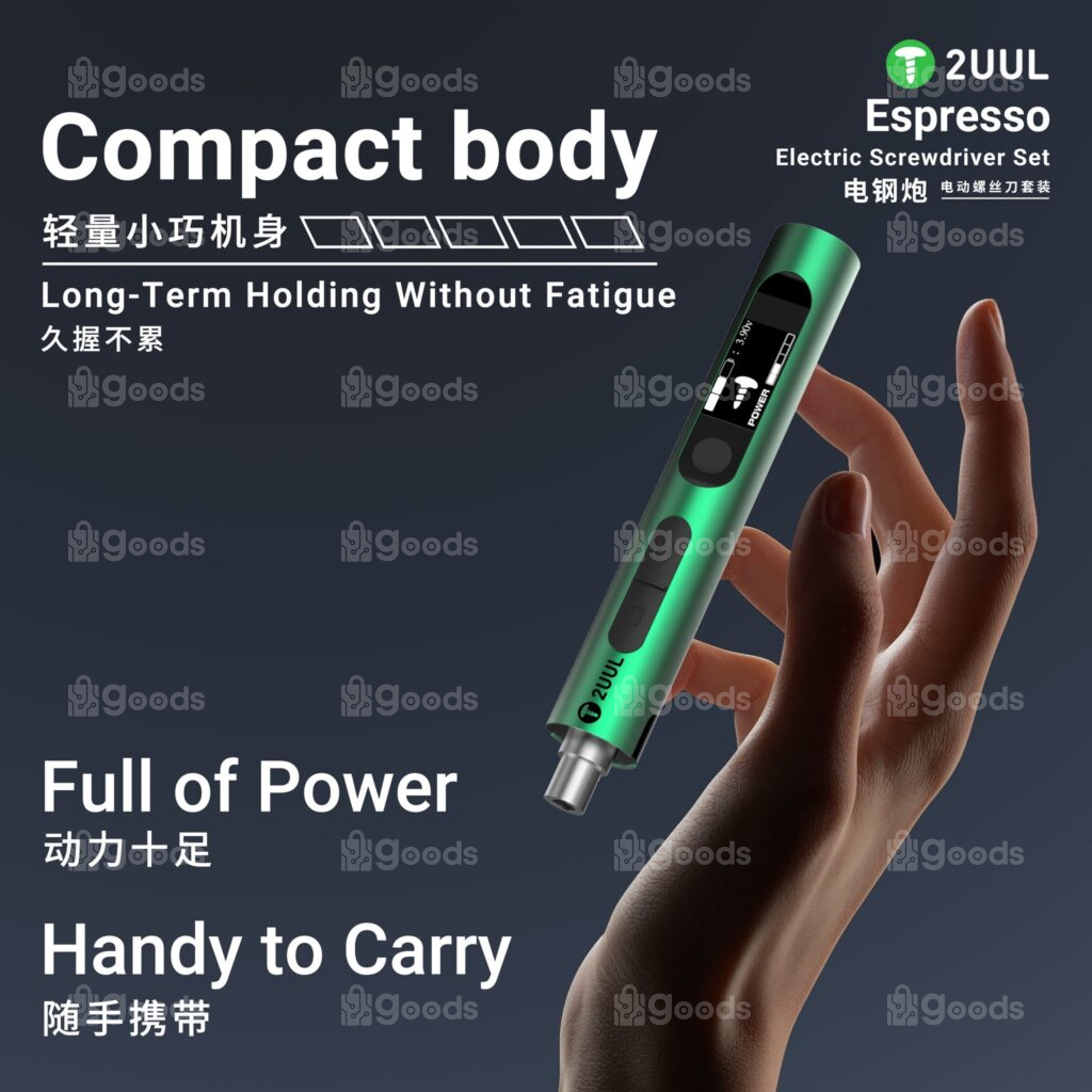 2UUL SD11 Espresso Electric Screwdriver Set Designed for Phone Repair ...