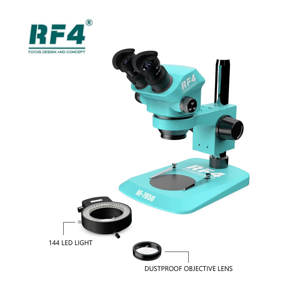 RF4 RF-7050 TRINOCULAR STEREO MICROSCOPE | Goods